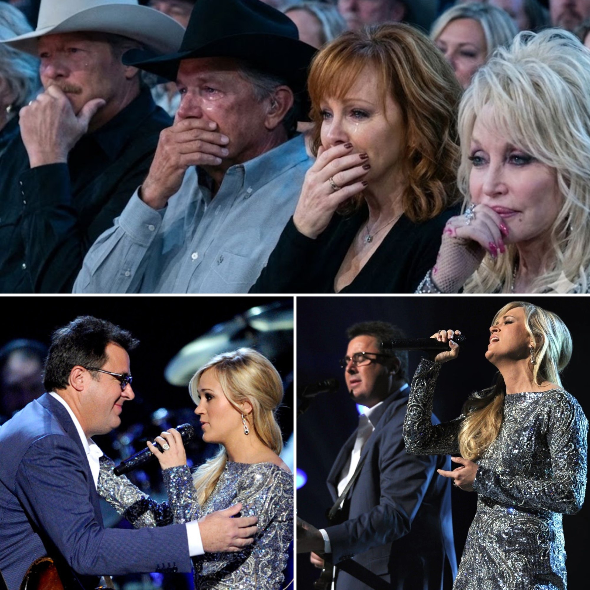 kk.Carrie Underwood Stands Alone On Stage After Vince Gill Steps Back ...