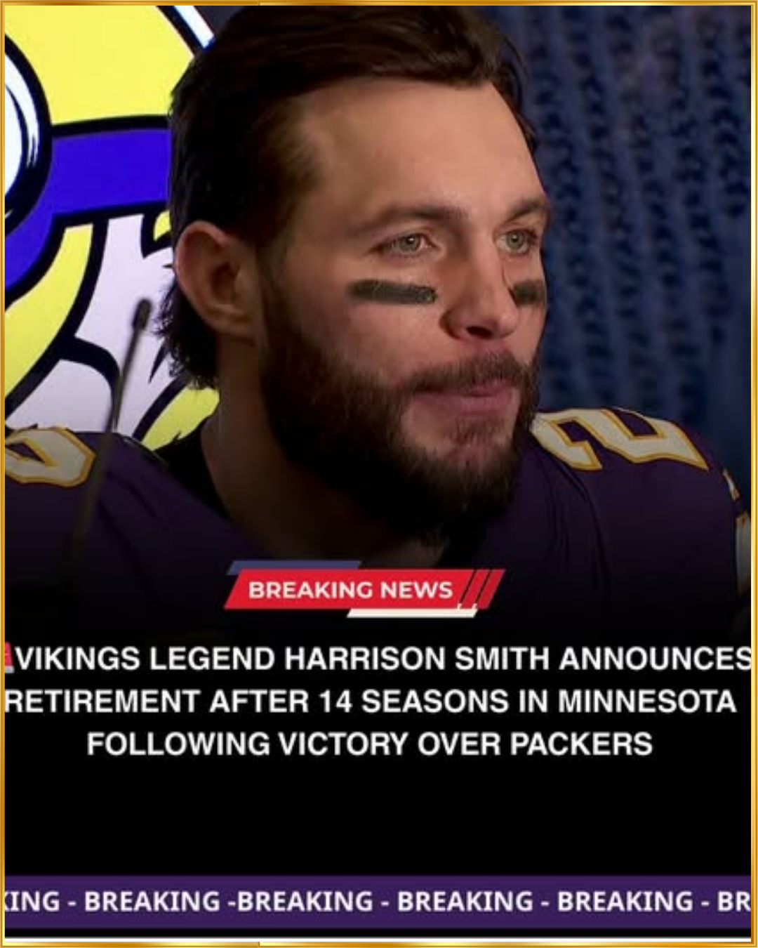 BREAKING: Vikings Legend Harrison Smith Announces Retirement After 14 ...