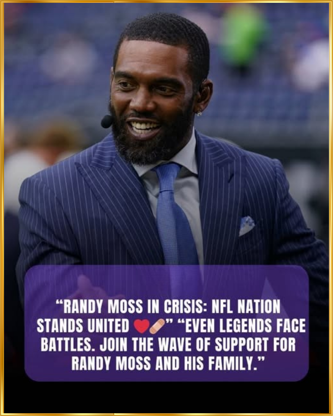 Randy Moss has always felt larger than life — until now. Overnight, the ...