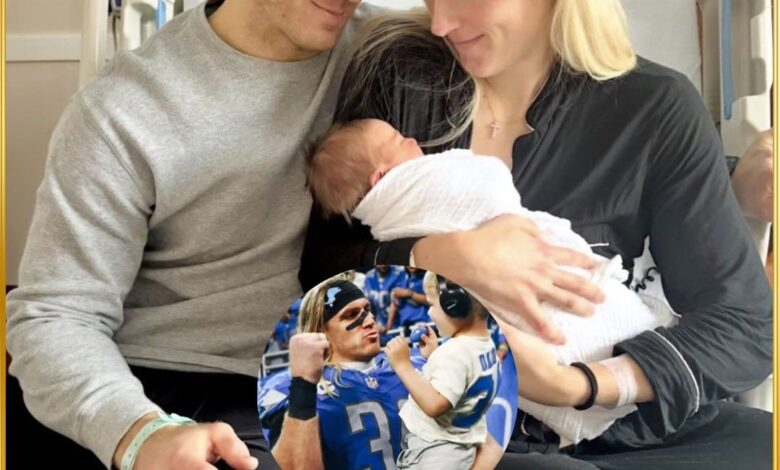 Son.Detroit fans erupt with excitement: Alex Anzalone and his wife ...