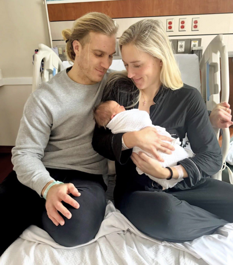 Son.Detroit fans erupt with excitement: Alex Anzalone and his wife ...