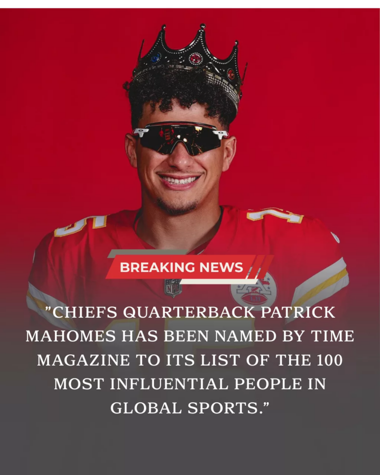 kk.BREAKING NEWS: Patrick Mahomes Named to TIME’s 100 Most Influential ...